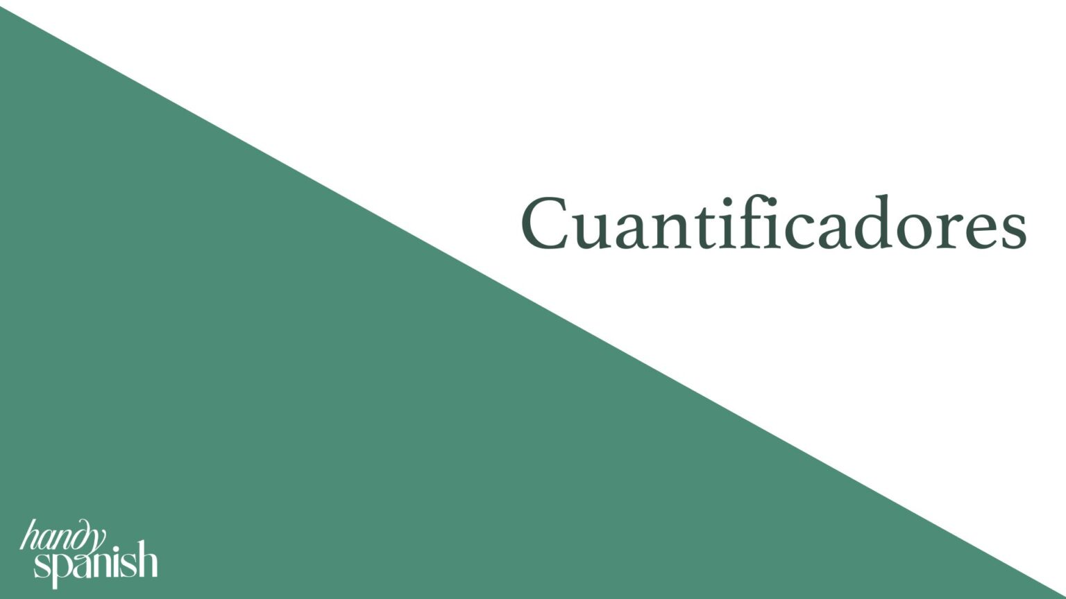 Clase de gramática en español